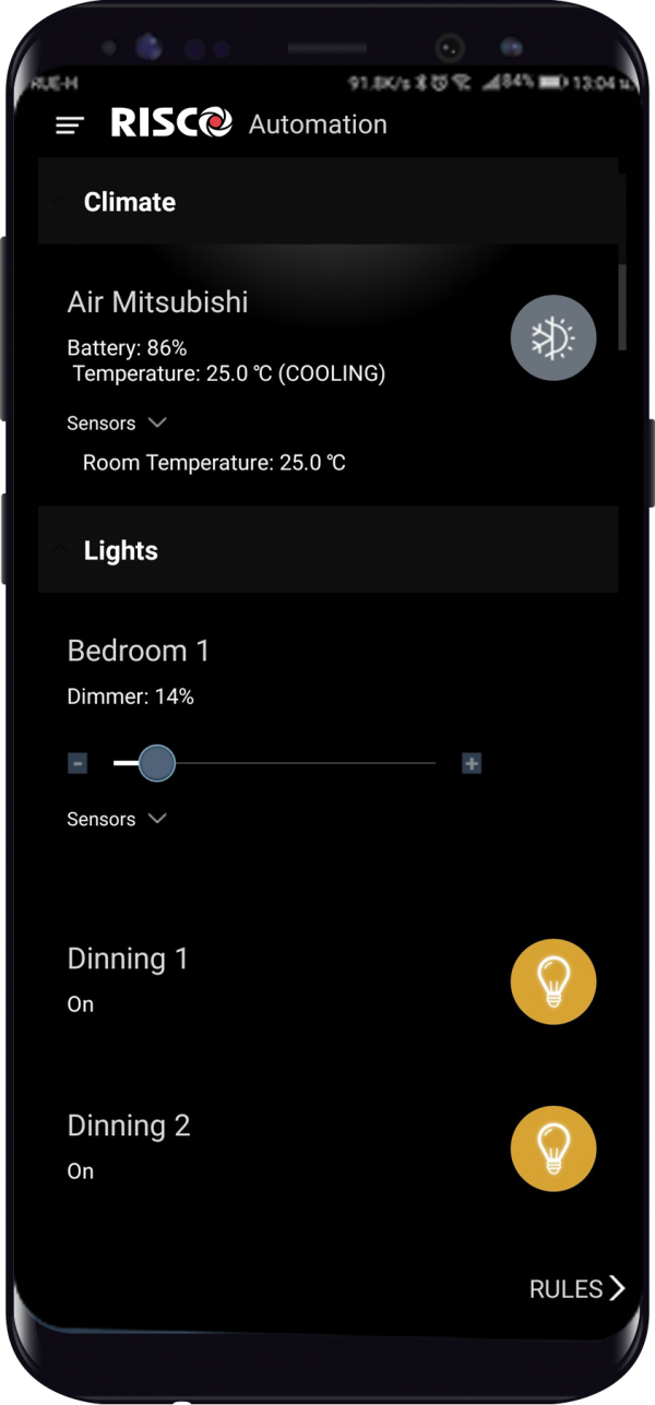 app_risco_smarthome | Maxwell Security System